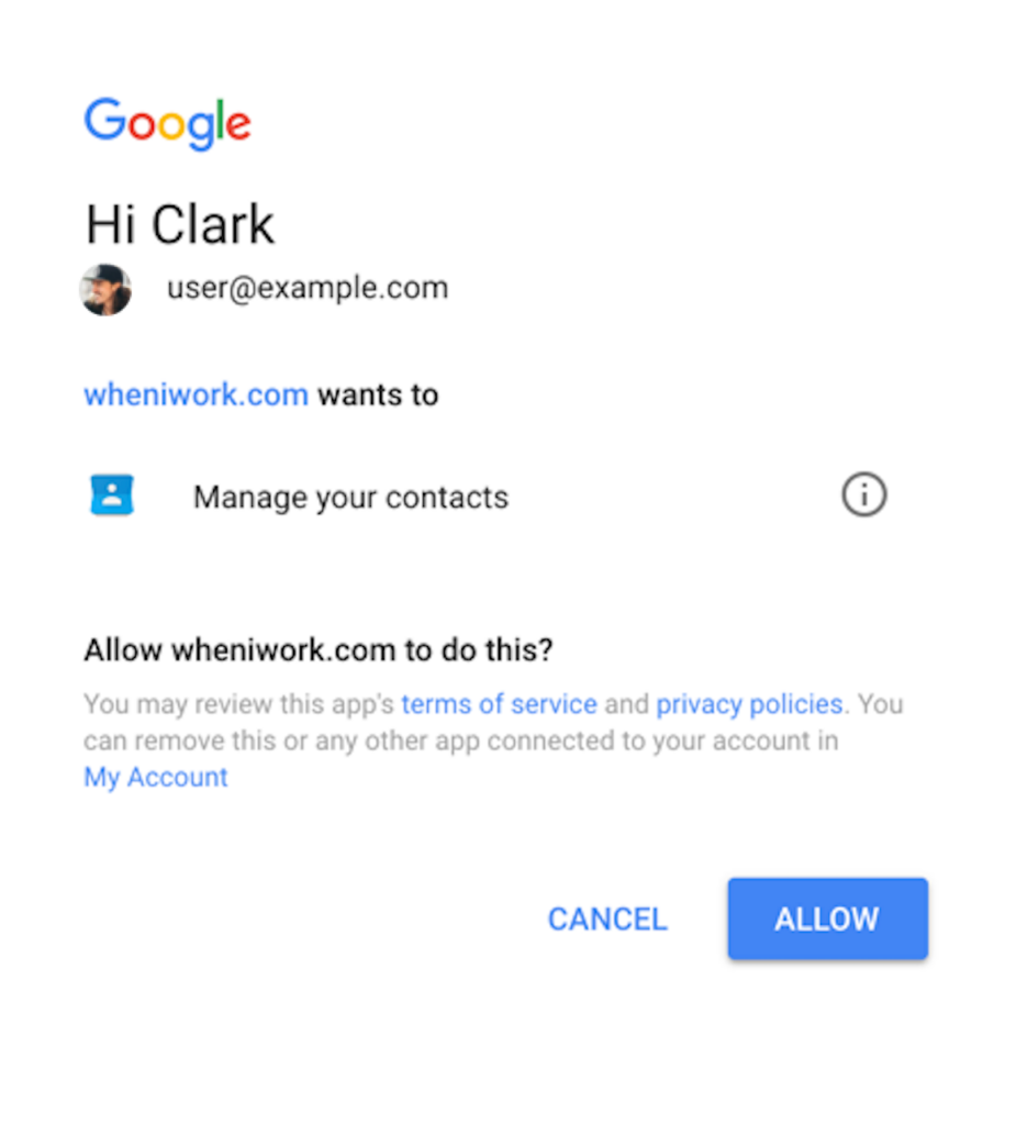 Logging In with Your Google Account – When I Work Help Center