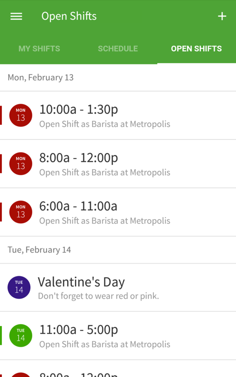 Schedule Views – When I Work Help Center