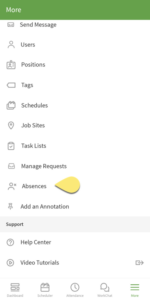 Processing Absences – When I Work Help Center