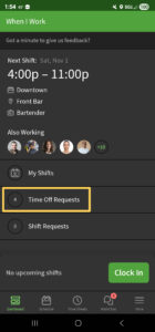 Requesting Time Off – When I Work Help Center