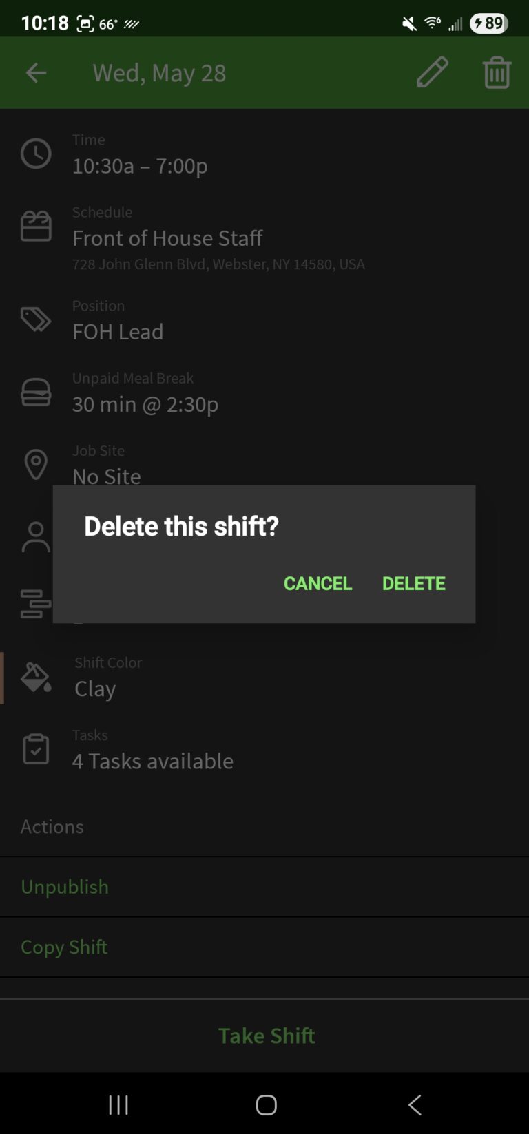 Scheduling a Shift – When I Work Help Center