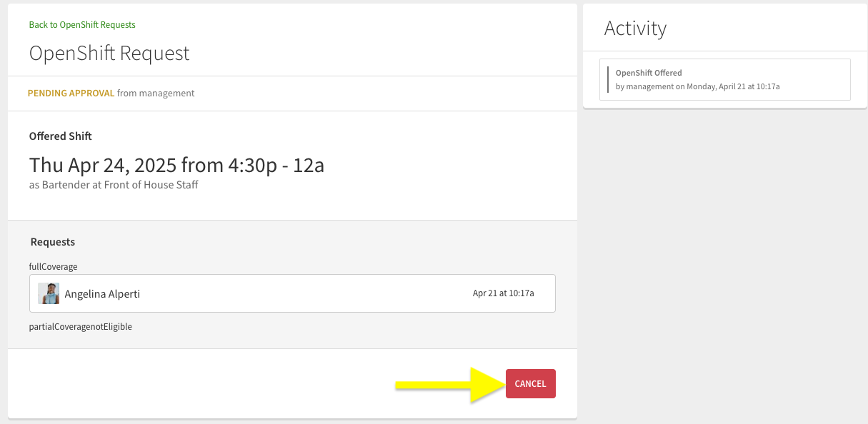Take or Bid on OpenShifts (OpenShift Requests) – When I Work Help Center