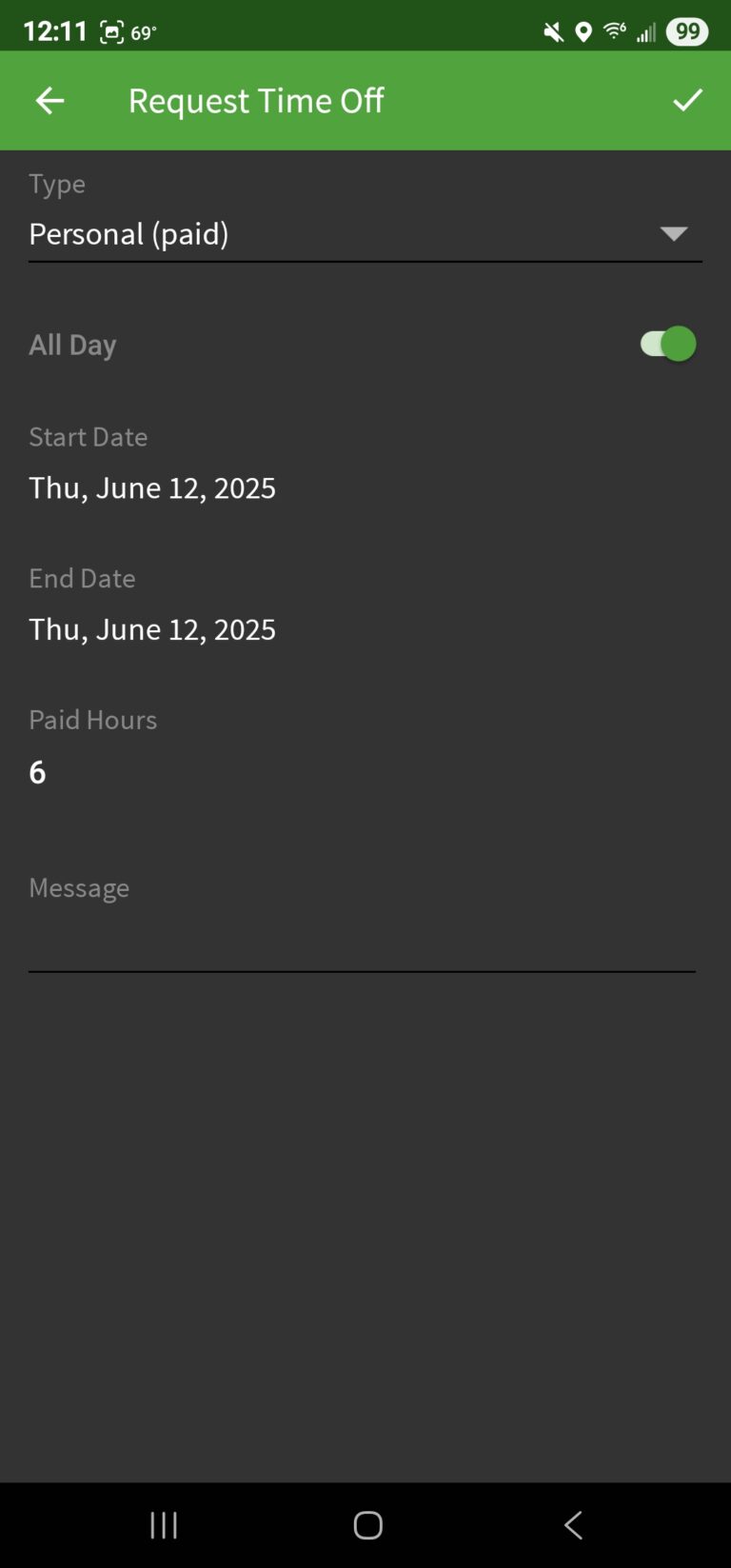 Requesting Time Off – When I Work Help Center