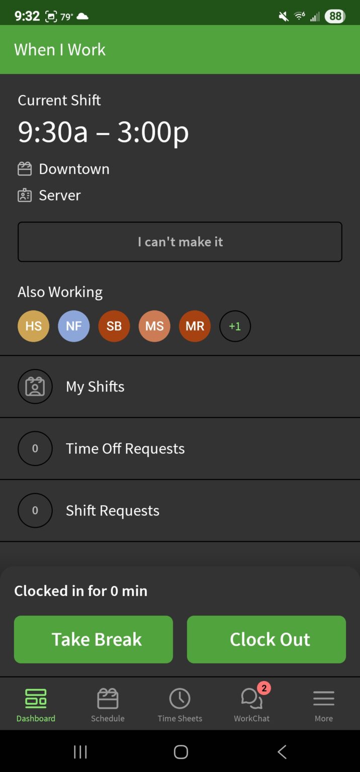 Clocking In and Out – When I Work Help Center