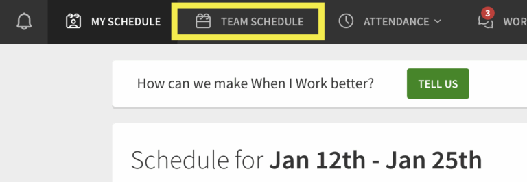 Viewing Your Personal Schedule – When I Work Help Center
