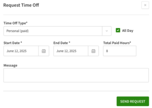 Requesting Time Off – When I Work Help Center