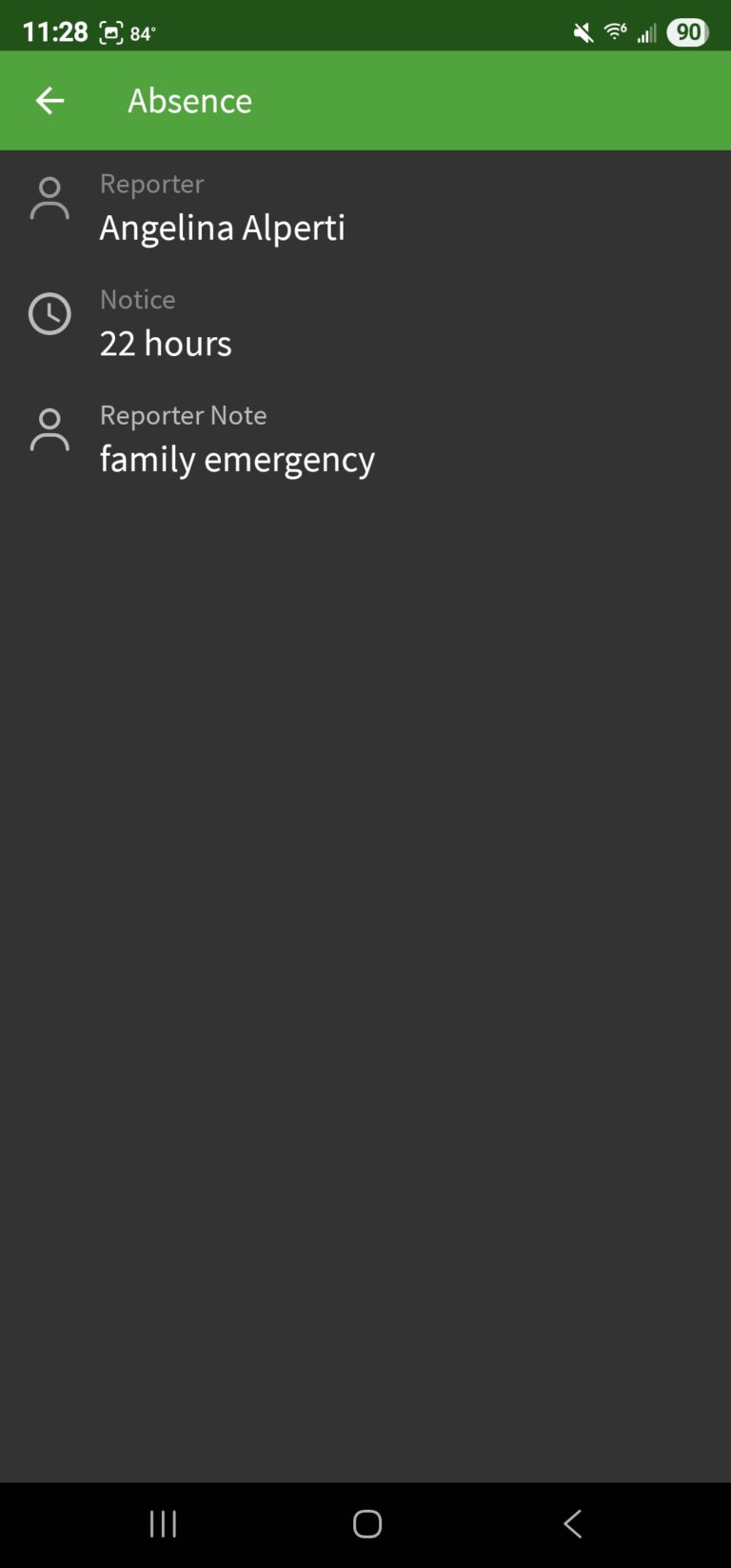 Reporting Yourself Absent – When I Work Help Center