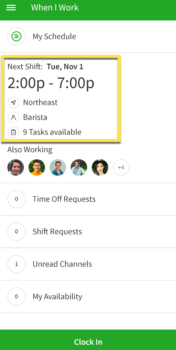 Viewing Your Schedule – When I Work Help Center