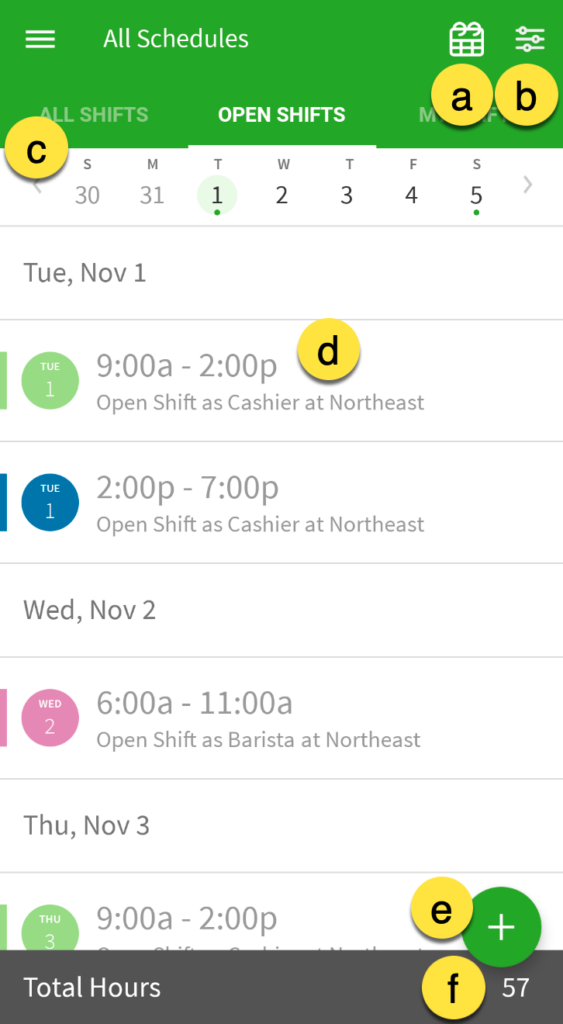 Schedule Views – When I Work Help Center