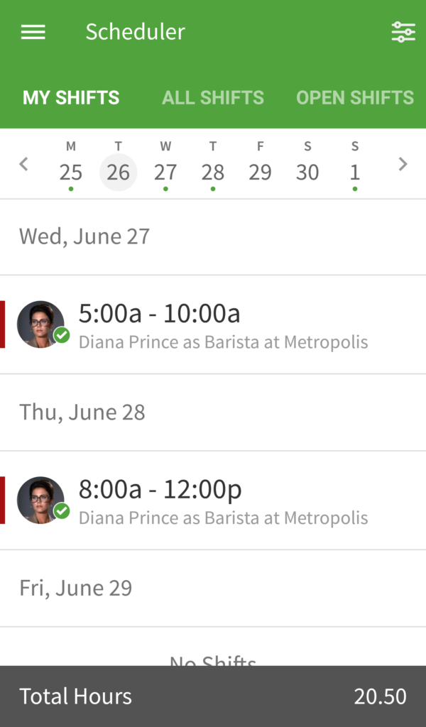 Viewing Your Schedule – When I Work Help Center