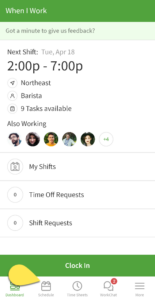 Viewing Your Schedule – When I Work Help Center