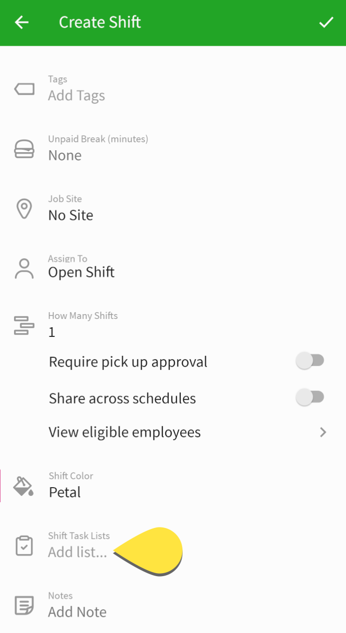 Scheduling Shift Tasks – When I Work Help Center