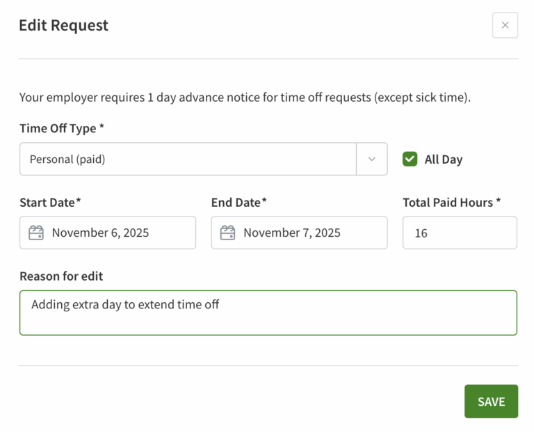 Requesting Time Off – When I Work Help Center