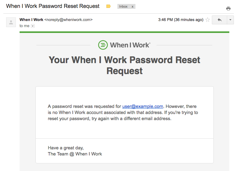 I Can t Reset My Password When I Work Help Center