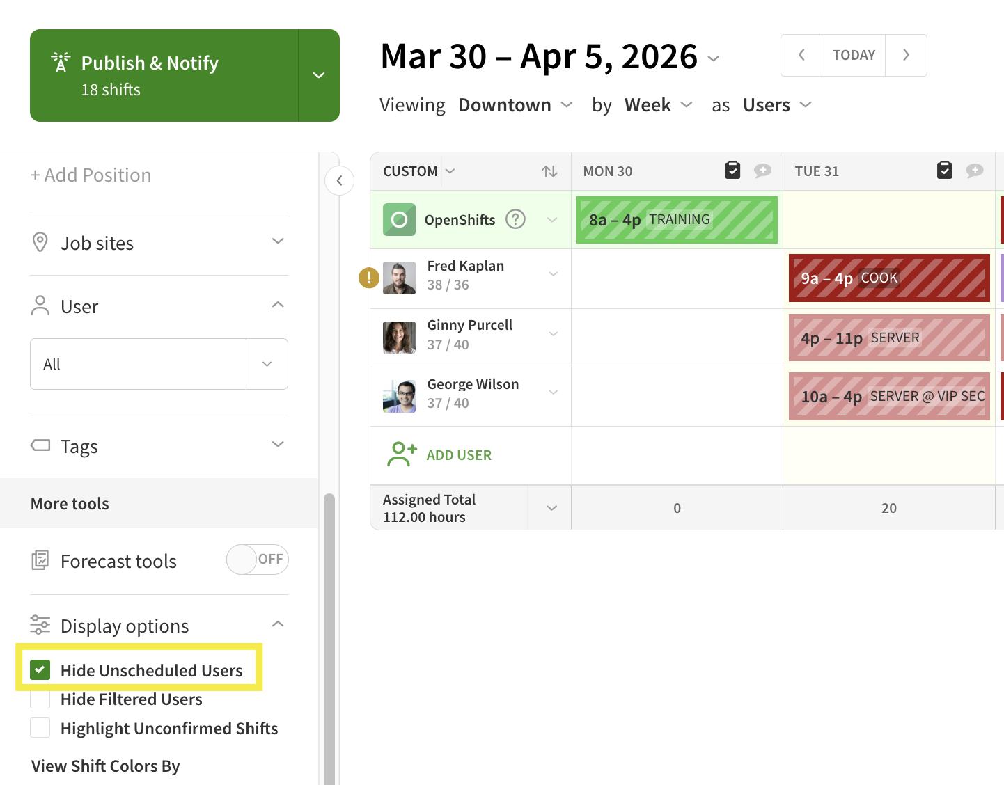 Troubleshoot Users Missing in the Scheduler – When I Work Help Center