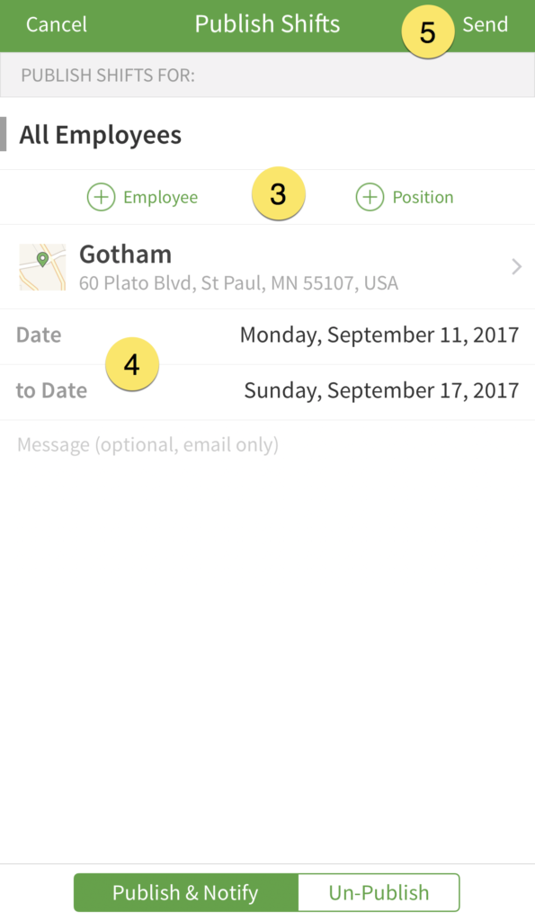 Publishing Shifts – When I Work Help Center