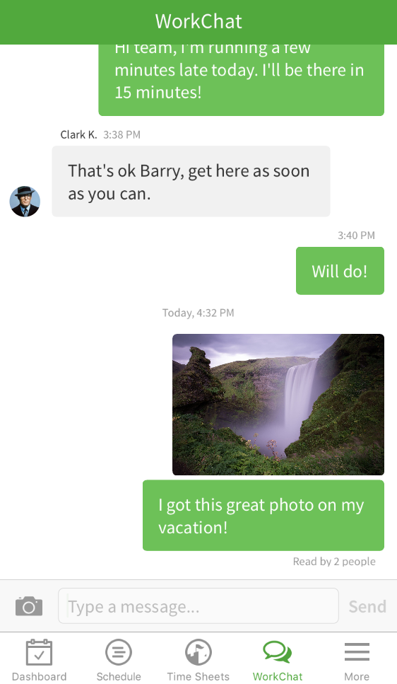Using WorkChat – When I Work Help Center