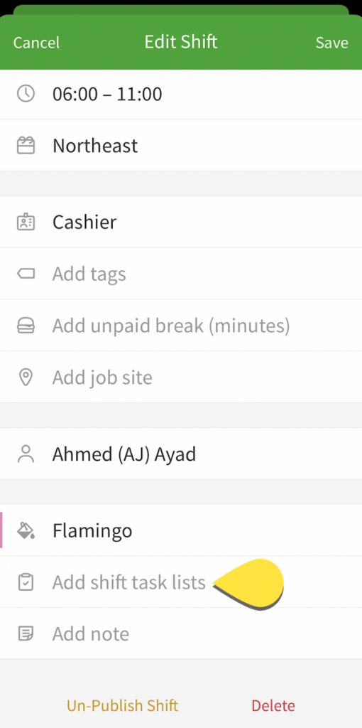Scheduling Shift Tasks – When I Work Help Center