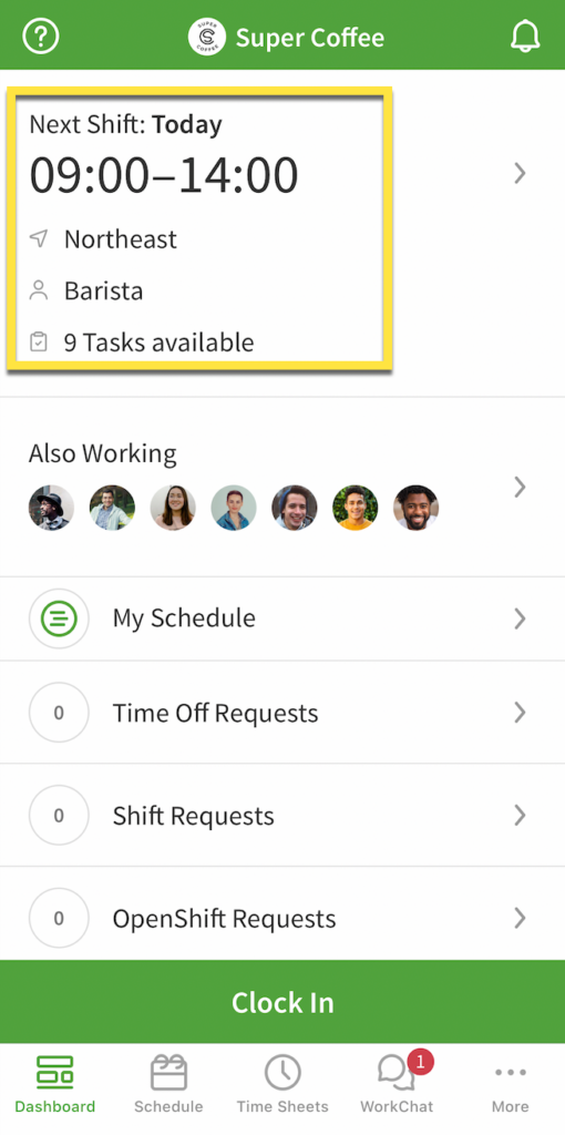 Viewing Your Schedule – When I Work Help Center