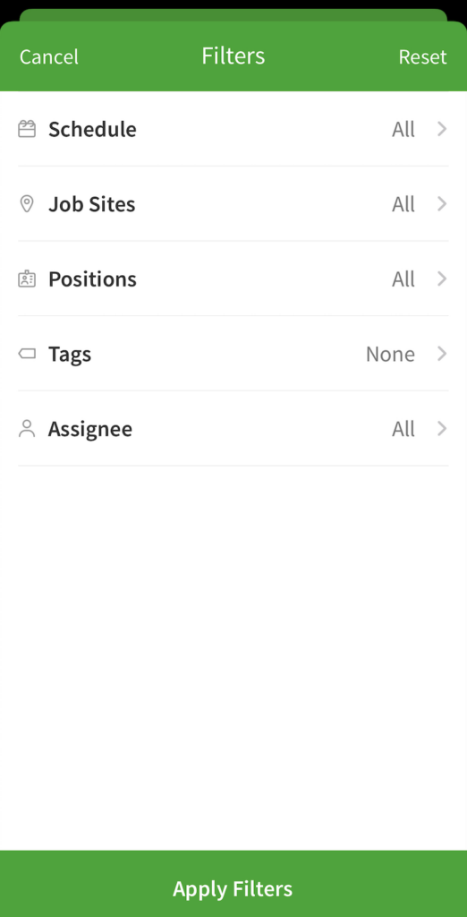 Schedule Filtering – When I Work Help Center