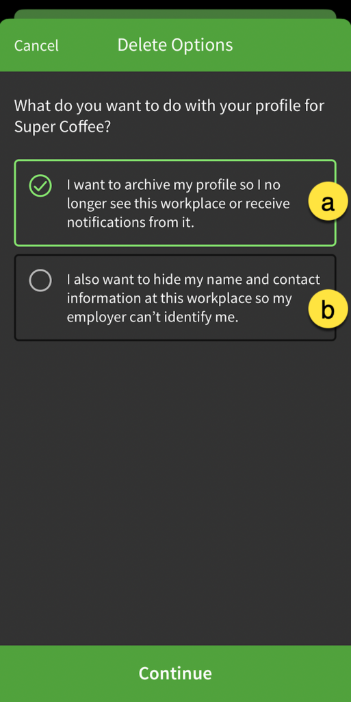 Request Profile Deletion – When I Work Help Center