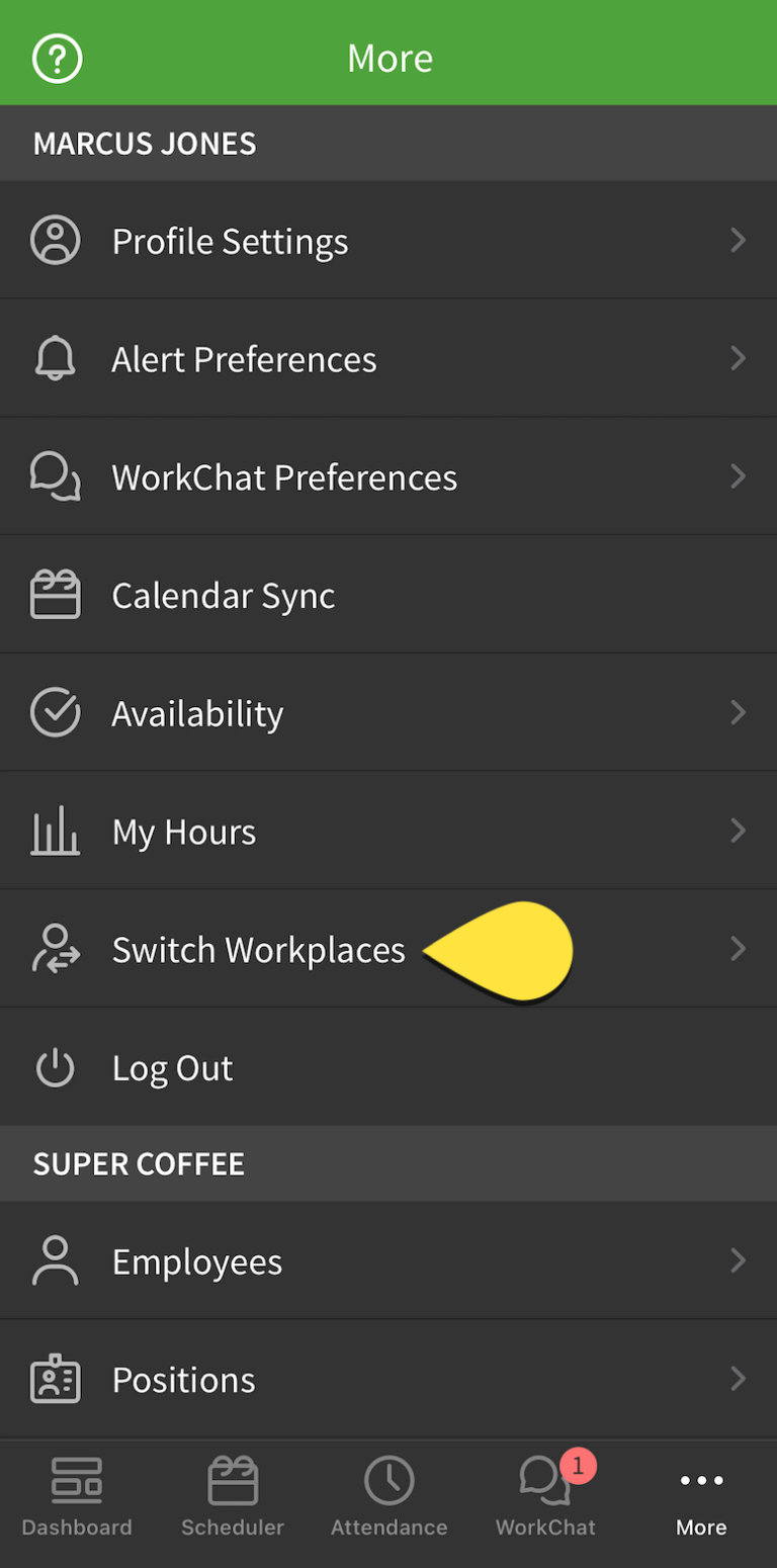 Using When I Work with Multiple Workplaces – When I Work Help Center