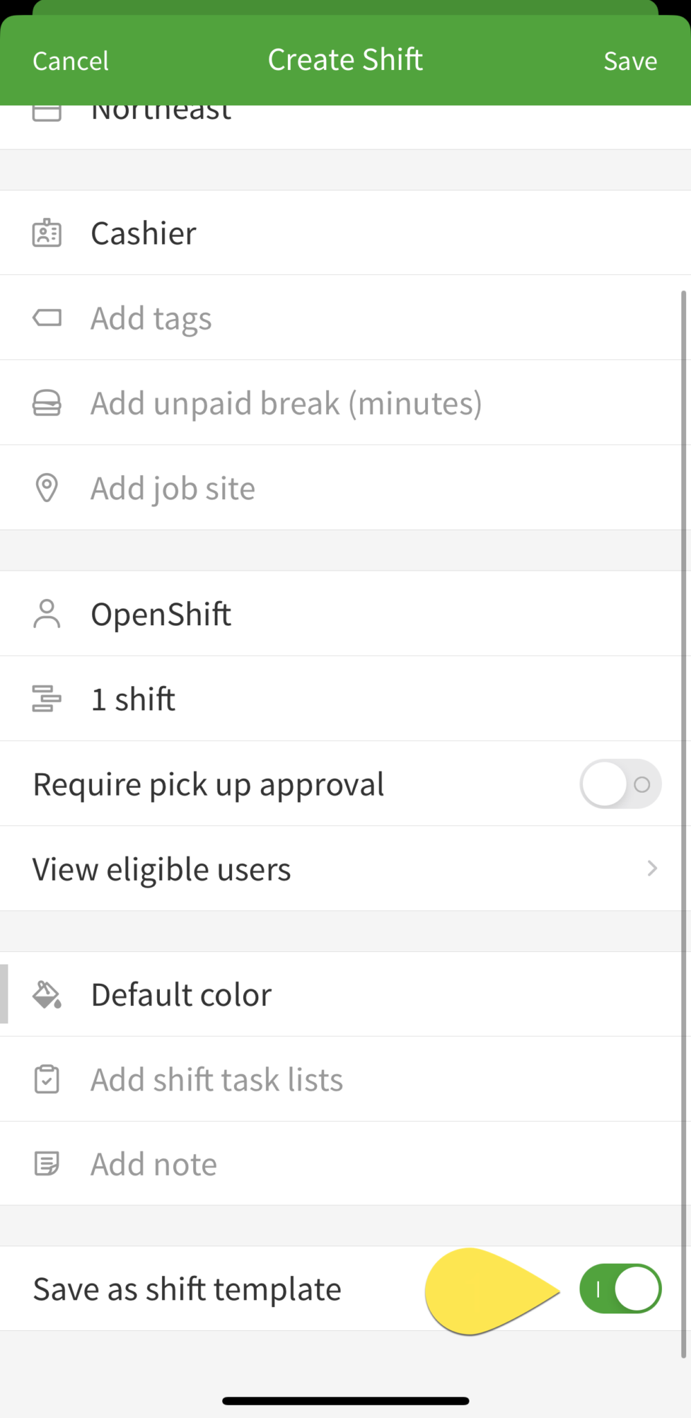Create Shift Template – When I Work Help Center