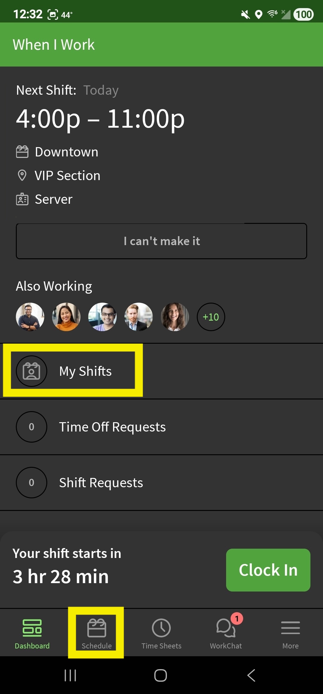 Viewing Your Personal Schedule – When I Work Help Center
