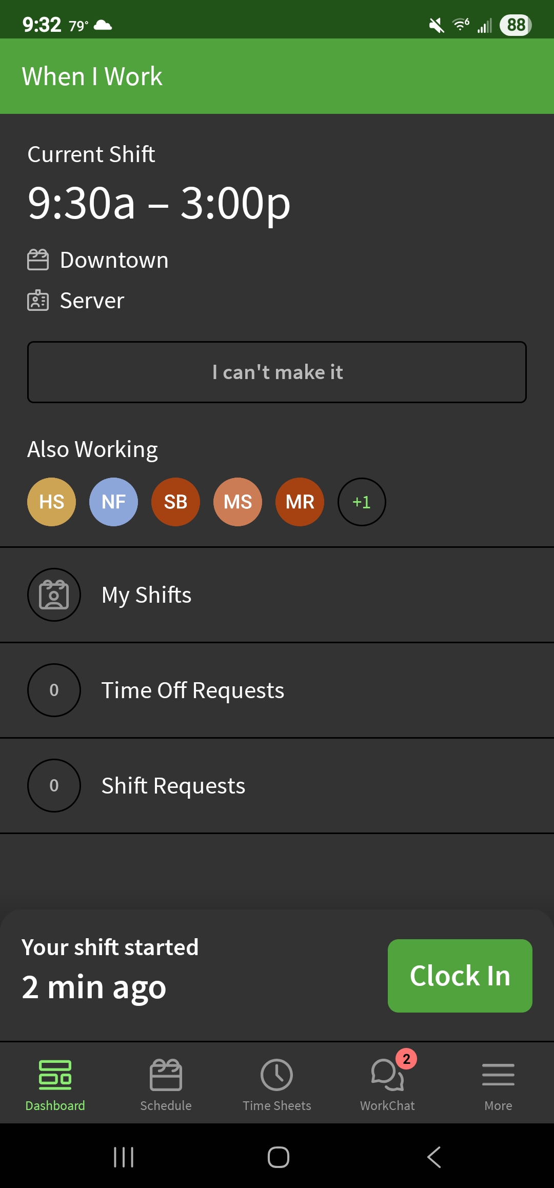 Clocking In and Out – When I Work Help Center