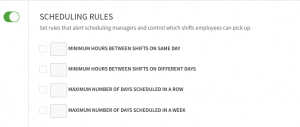 Scheduling Rules Reference – When I Work Help Center