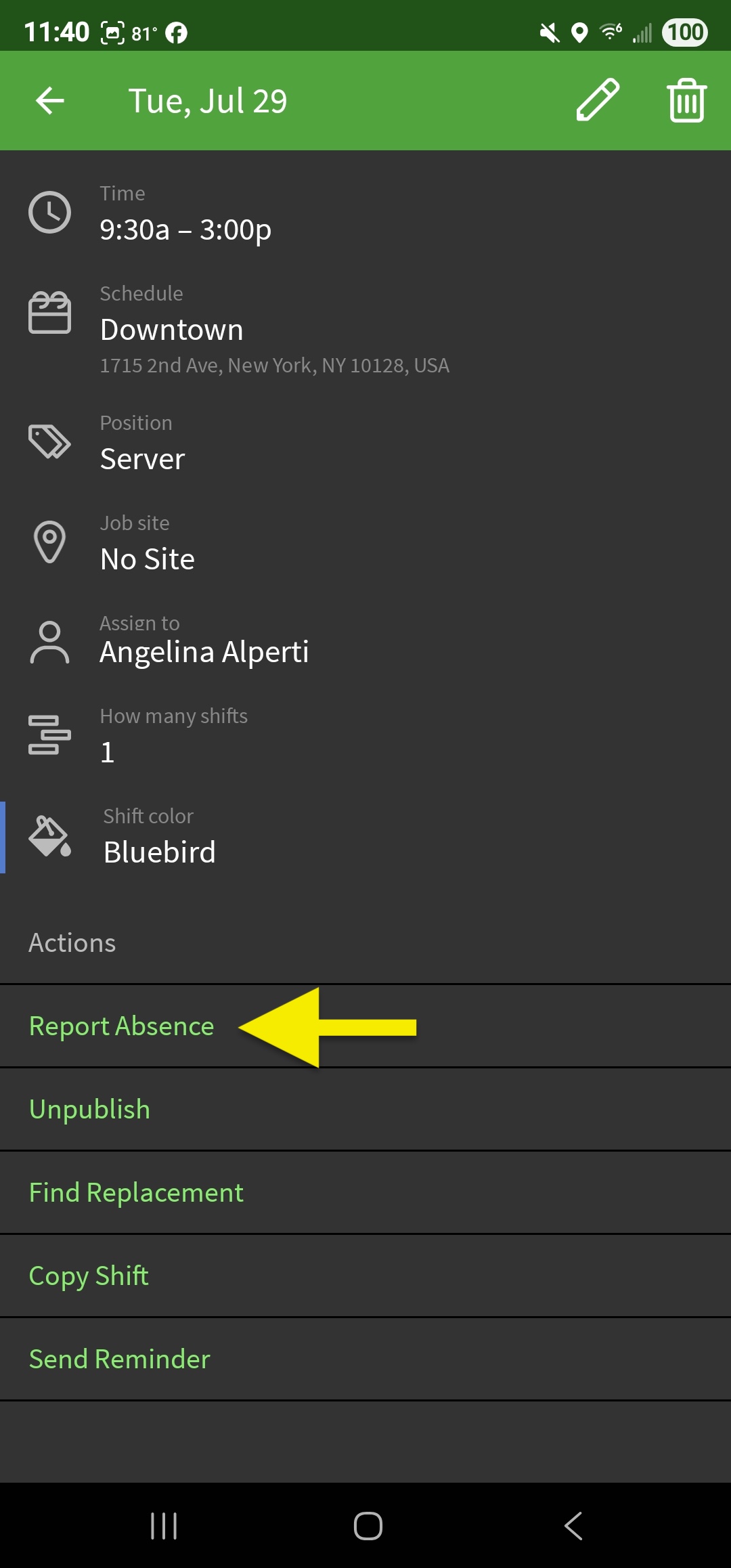 Submitting Absences on Behalf of Users – When I Work Help Center