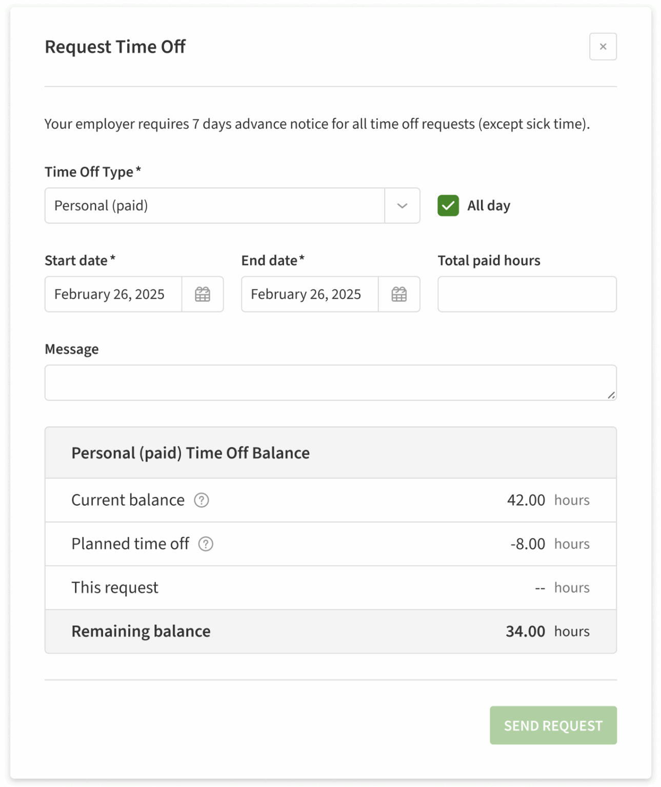 Checking Your Time Off Balance – When I Work Help Center