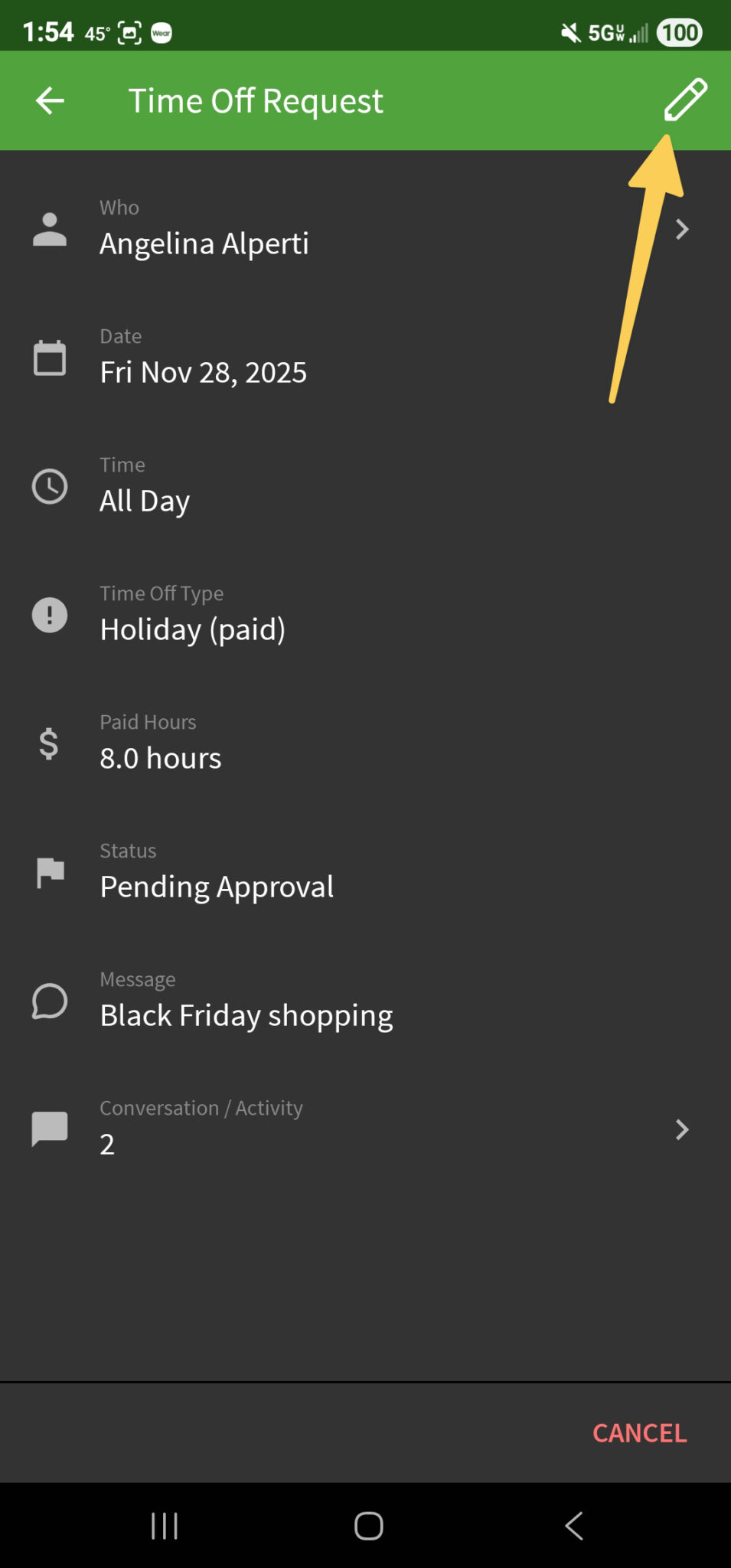 Requesting Time Off – When I Work Help Center