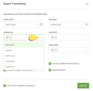 Exporting Custom Timesheets – When I Work Help Center