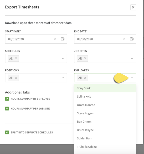 Exporting Custom Timesheets – When I Work Help Center