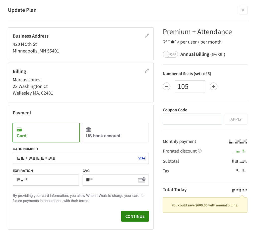 Upgrading to a Paid Plan – When I Work Help Center