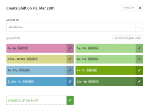 Using Shift Templates Versus Custom Shifts – When I Work Help Center