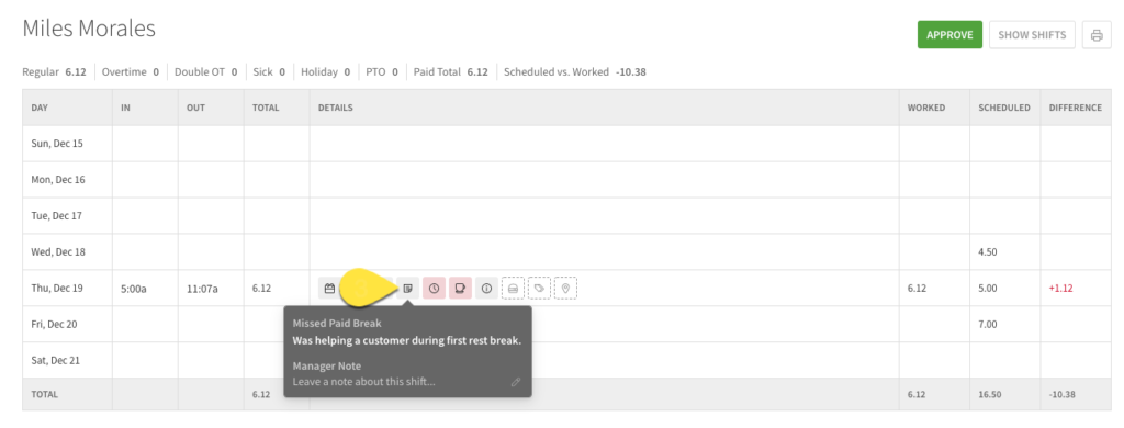 How Paid Break Reporting Works – When I Work Help Center
