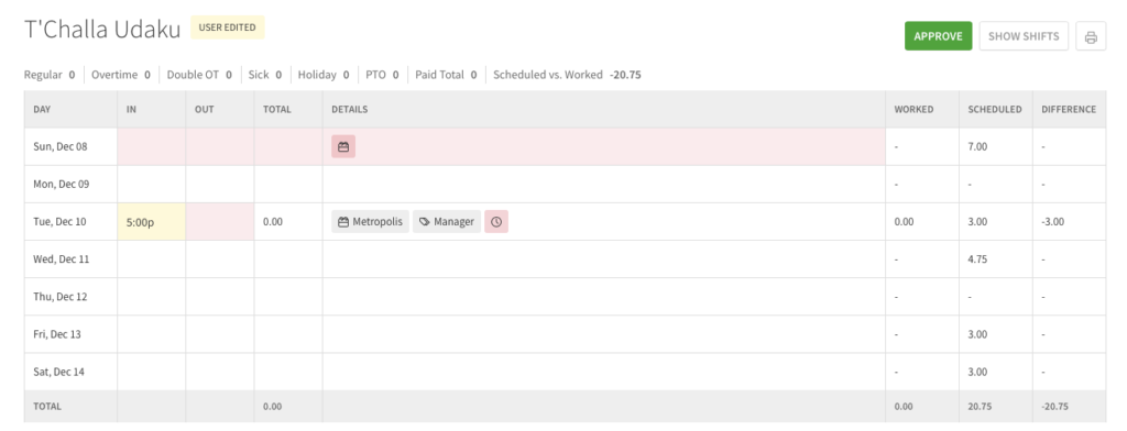 Approve User’s Timesheets – When I Work Help Center