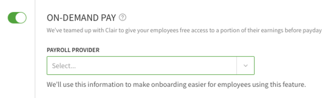 Clair On-Demand Pay Manager Reference – When I Work Help Center