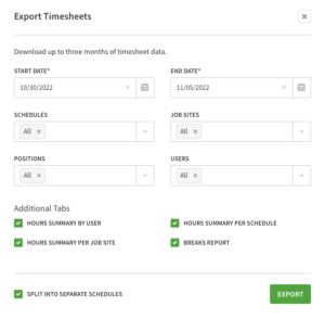 Exporting Timesheets – When I Work Help Center