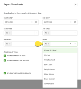 Exporting Custom Timesheets – When I Work Help Center