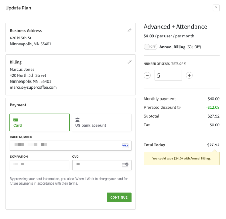 Upgrading to a Paid Plan – When I Work Help Center