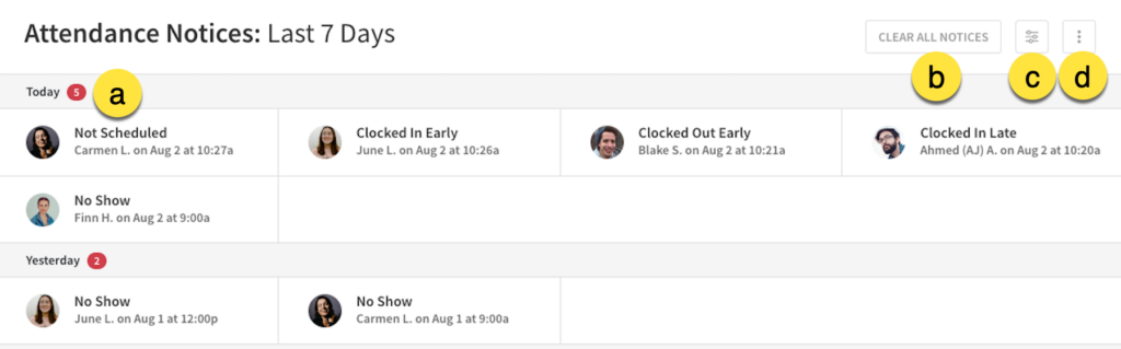 Attendance Notices – When I Work Help Center