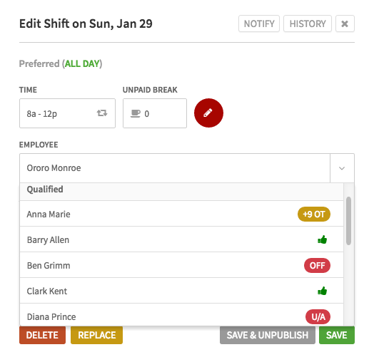 Reassigning Shifts – When I Work Help Center