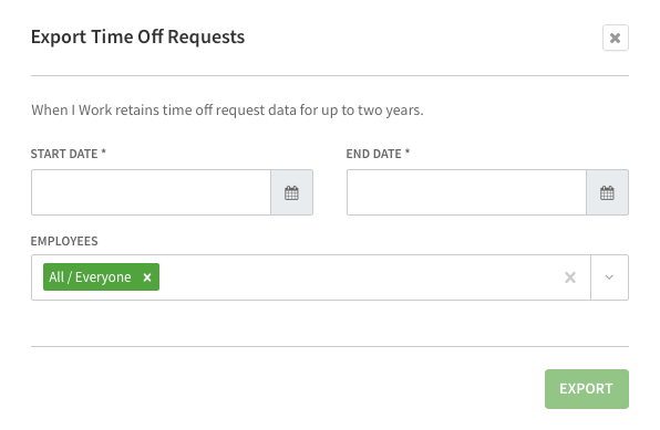 Exporting Time Off Requests – When I Work Help Center
