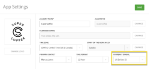Currency Settings – When I Work Help Center