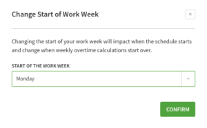 Change the Start Day of the Work Week – When I Work Help Center