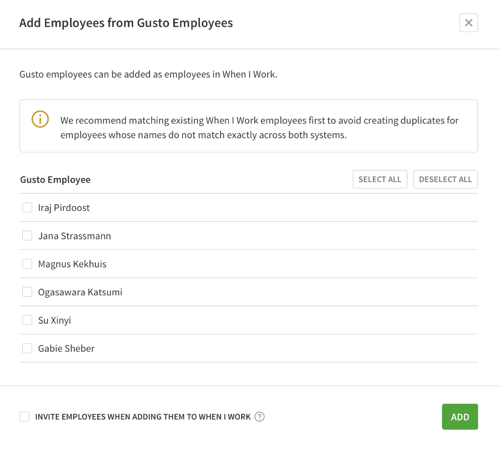 Gusto Integration – When I Work Help Center