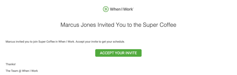 Registering With Your Workplace – When I Work Help Center